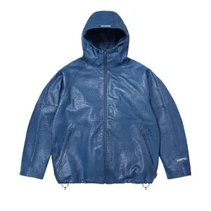 Supreme Gore-tex Ostrich Embossed Leather Jacket - Blue