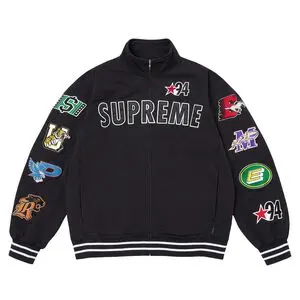 Supreme Mascots Zip Up Sweatshirt - Black