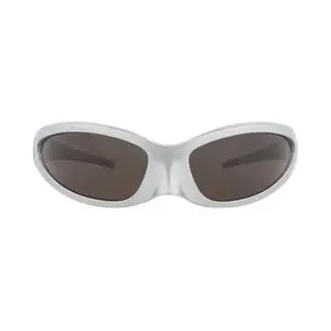 Balenciaga Shield-frame Bio Injection Sunglasses - Silver