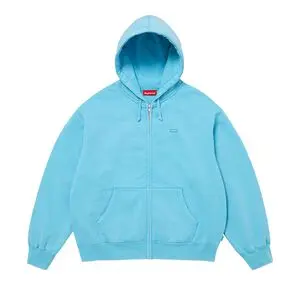 Supreme Small Box Zip Up Hooded Sweatshirt - Blue