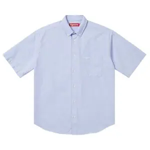 Supreme Loose Fit Oxford Short-sleeve Shirt - Blue