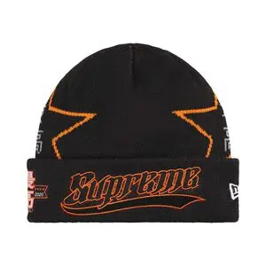 Supreme New Era Stars Beanie - Black