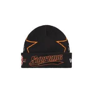 Supreme New Era Stars Beanie - Black