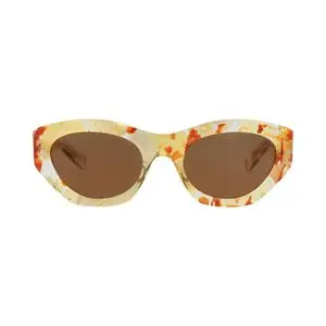 Chloé Cat Eye-frame Recycled Acetate Sunglasses - Copper