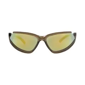 Balenciaga Shield-frame Bio Injection Sunglasses - Brown