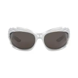 Balenciaga Shield-frame Sunglasses - Silver