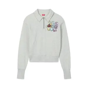 Kenzo Embroidered Half Zip Sweatshirt