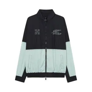 Off-White Marker Nyl Relax Track Top - Black