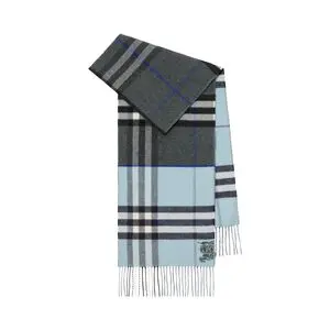 Burberry Mu Double Ekd Scarf - Grey