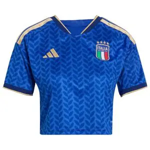 Adidas Italia 26 Home Cropped Jersey - Blue