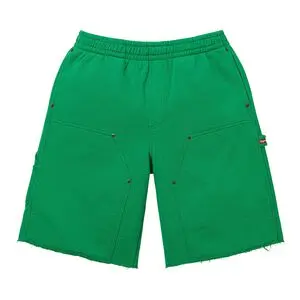 Supreme Double Knee Painter Sweatshort - Green