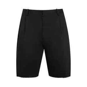 MAISON MARGIELA Pleated Shorts With Raw Edge Hem