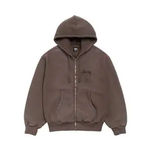StÜssy World Tour Zip Hoodie - Brown
