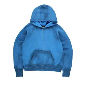 LES TIEN Heavyweight Raglan Zip Hoodie