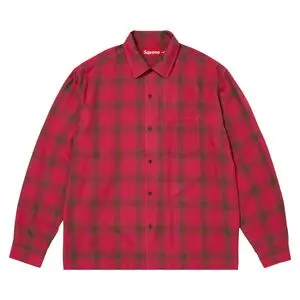 Supreme Shadow Plaid Rayon Shirt - Pink