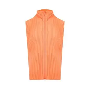 Issey Miyake Pleated Zip-up Vest