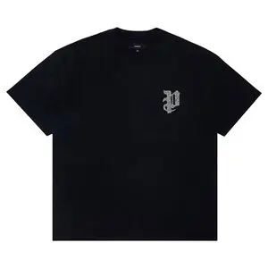 PURPLE BRAND Merc Jersey Oversized Tee With Embellished Detail - Black
