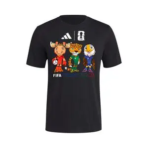 Adidas Fifa World Cup 2026 Mascot Graphic T-shirt - Black