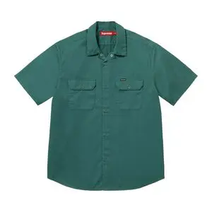 Supreme Ghostface Short-sleeve Work Shirt - Green