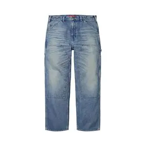 Supreme Worn Double Knee Painter Pant Denim - Blue