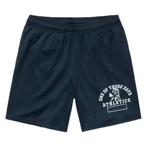 ONE OF THESE DAYS Mustang Athletics Mesh Shorts - Blue