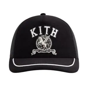 Kith Micro Cord Nolan Trucker Hat - Black