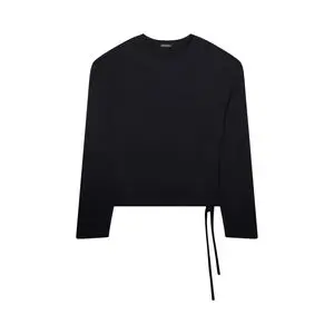 ANN DEMEULEMEESTER Long Sleeve T-shirt With Drawstring Detail
