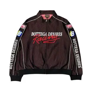 BOTTEGA DESIRES Racing Tracksuit Jacket - Brown