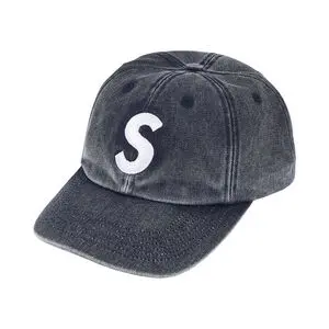 Supreme Pigment Coated S Logo 6-panel Cap - Blue