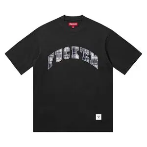 Supreme Supreme Plaid Arch Logo T-Shirt Black