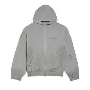 Balenciaga Medium Fit Zip Up Hoodie