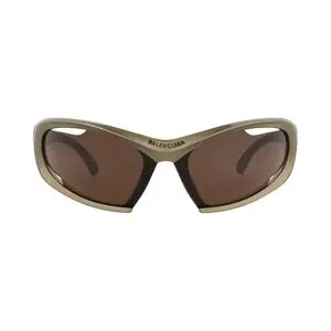 Balenciaga Shield-frame Bio Injection Sunglasses - Green