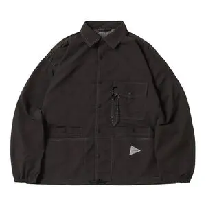 AND WANDER Crinkled Nylon Shirt Jacket
