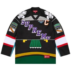 Supreme Paneled Hockey Jersey - Black