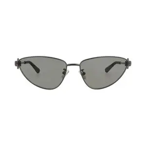 Bottega Veneta Cat Eye-frame Metal Sunglasses - Silver