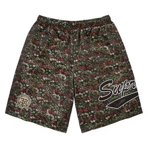 Supreme Floral Jacquard Short - Black