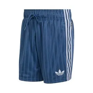 Adidas Italy Originals Striped Shorts - Blue