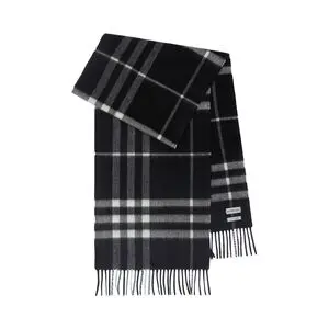 Burberry Mu Giant Check Scarf /calico - Black