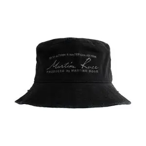 Martine Rose Signature Bucket Hat Washed - Black