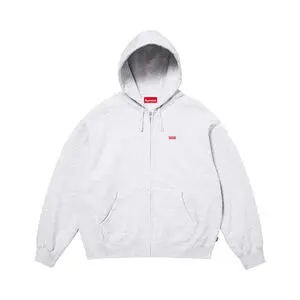 Supreme Small Box Zip Up Hooded Sweatshirt - Grey