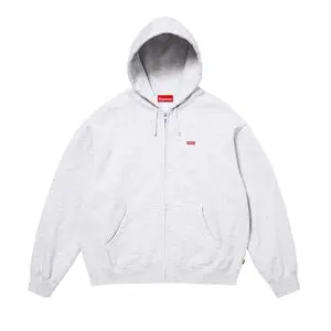 Supreme Small Box Zip Up Hooded Sweatshirt - Grey