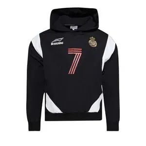 Rhude Lago Jersey Hoodie - Black