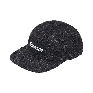 Supreme Bouclé Camp Cap - Black