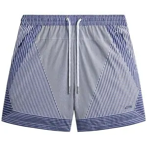 Kith Poplin Stripe Turbo Short - Blue