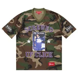 Supreme X Dj Screw Woodland Camo Jersey - Green