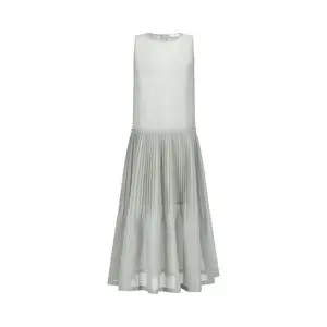 AMOMENTO Pleated Sleeveless Dress
