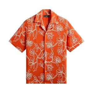 Kith Corded Floral Thompson Camp Collar Shirt - Red