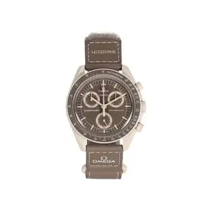 SWATCH X Omega Bioceramic Moonswatch "mission On Earth Desert - Brown