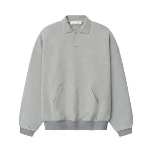 Fear Of God Signature 90's Polo Sweatshirt - Grey