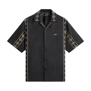 Kith Cupro Linen Thompson Camp Collar Shirt - Black